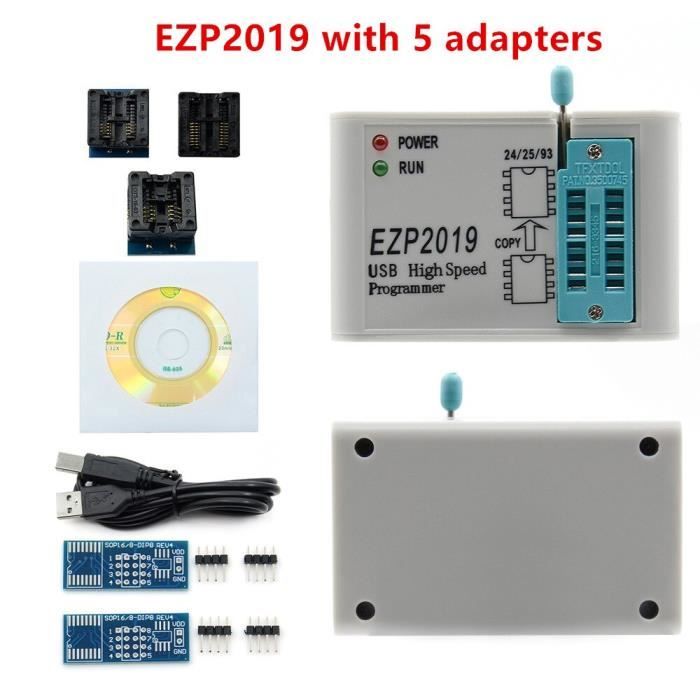 EZP2019 wt 5 adapter -Nouveau programmeur USB SPI EZP2019,haute vitesse ...