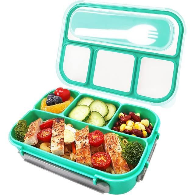 BOITE A REPAS,green-1300ML--Boîte à Bento isolée de 31OZ avec 4 ...