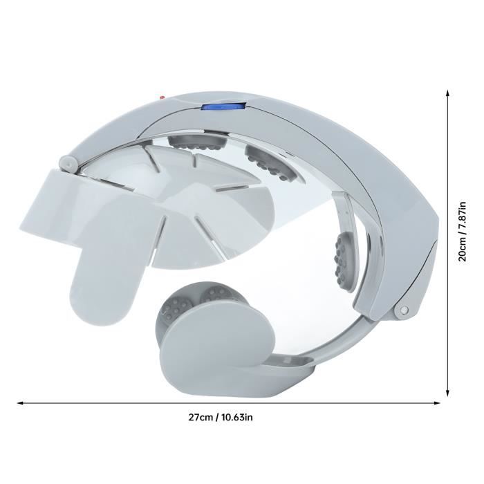 Casque de massage tête électrique cuir chevelu crânien cheveux massant ...