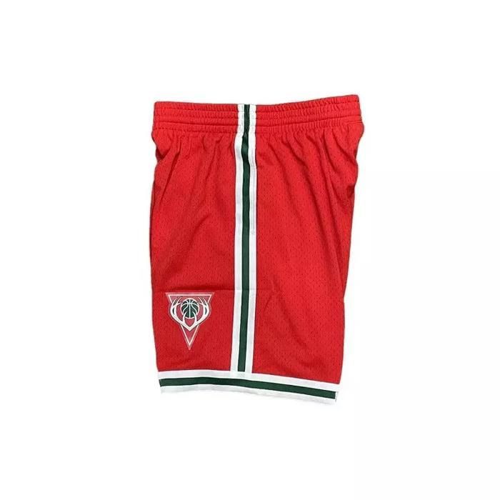 Short NBA Milwaukee Bucks 2008 Mitchell & Ness Swingman Rouge -Mitchell ...
