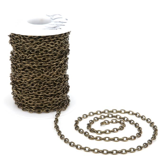 Qqmora chaînes Rolo Qqmora chaîne de bijoux Chaîne artisanale Simple de ...