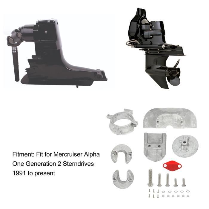 Kit d'anode en aluminium - Mercruiser - Alpha 1 - Antirouille haute ...