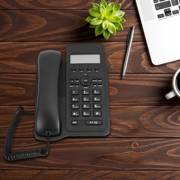 Qqmora téléphone suspendu kx T7712CID Téléphone fixe du commerce extérieur anglais (ligne ...