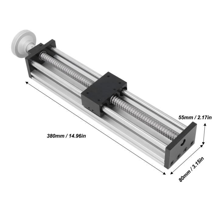 Table coulissante de rail de guidage linéaire, étape linéaire à vis à ...