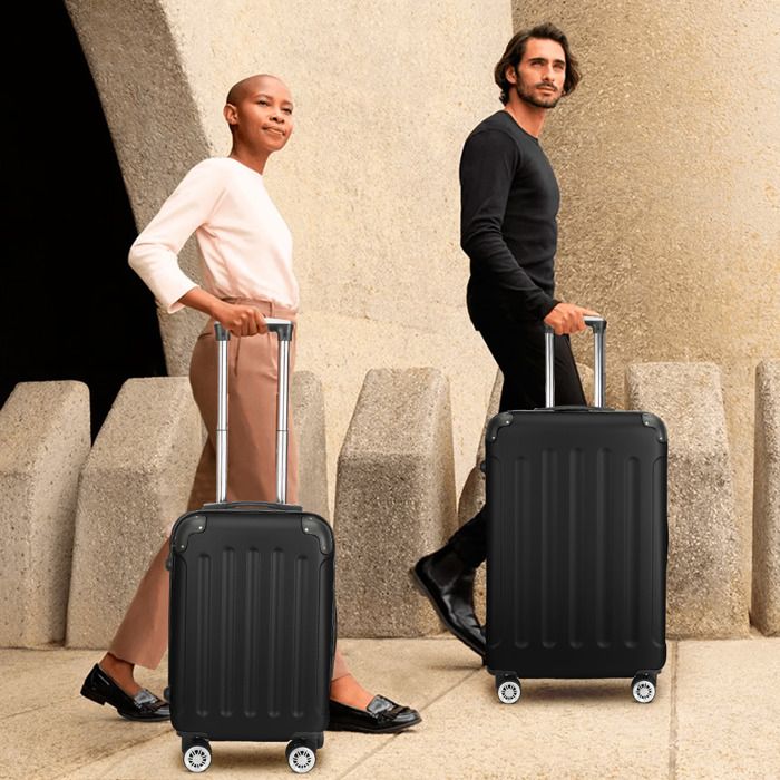 Ensemble de valises, valises à roulettes à coque rigide 3 pièces, 20 ...