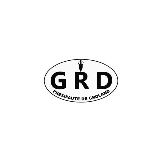 Logo groland autocollant adhésif sticker GRD Taille : 12 cm - Cdiscount ...