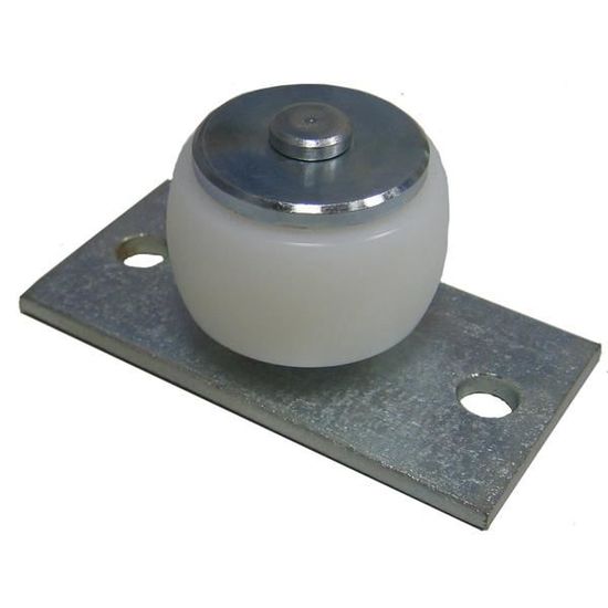 Roulette de guidage extérieur pour portails coulissants avec plaque ...