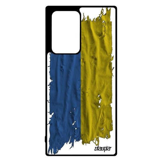 Coque pour Samsung Galaxy Note 20 ultra silicone drapeau ukraine ...