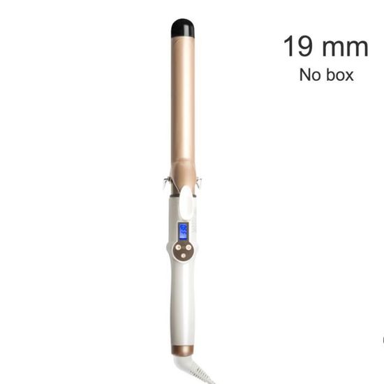 FER A FRISER ,19mm no box-EU--Bigoudi électrique professionnel pour cheveux, avec écran LCD, fer ...