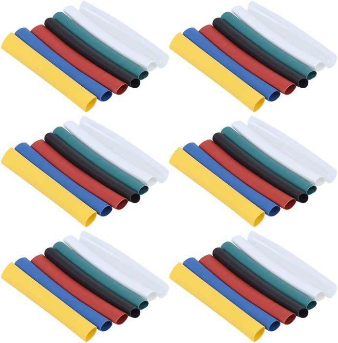 Gaine thermorétractable, 42 pièces Tube thermorétractable Manchons d ...