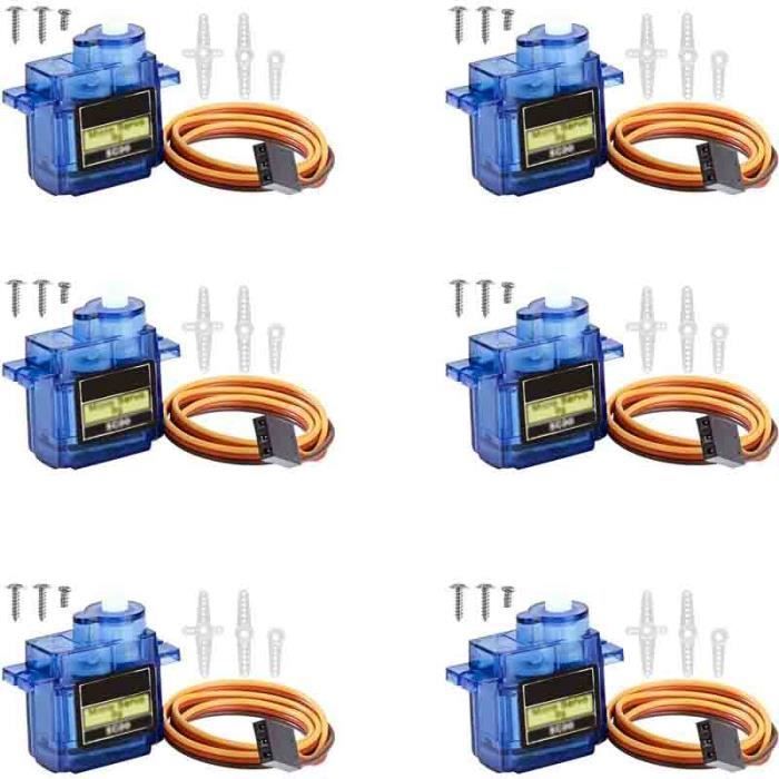 SG90 Micro Servo Moteur 9g Kit avec Accessoires pour RC Hlicoptre Robot ...