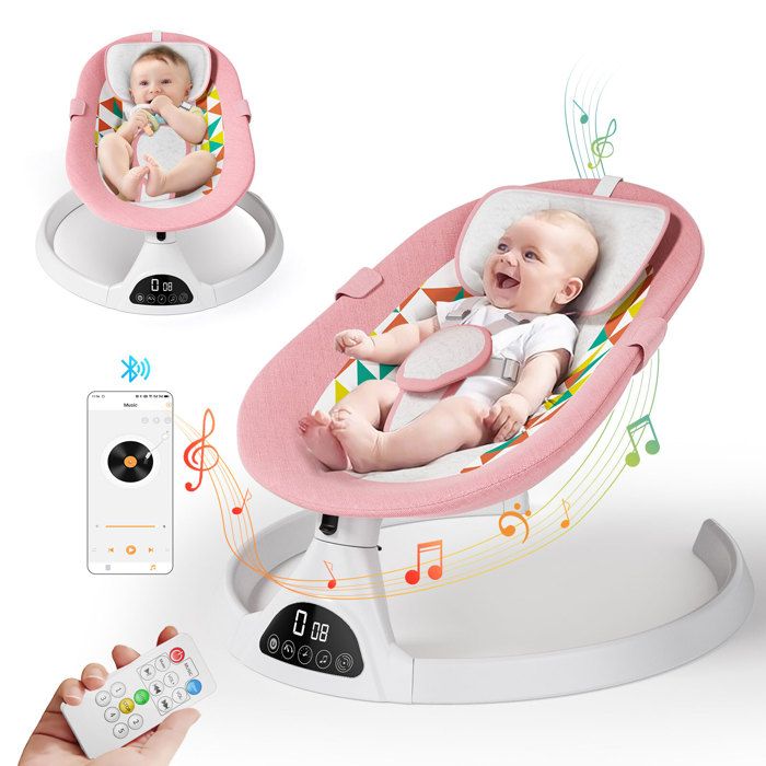 Balancelle bebe electrique,Transat bébé avec télécommande pour Style ...