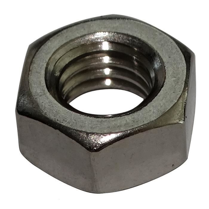 Aerzetix: C19255 20x écrou héxagonal M8 13mm H6.5mm DIN934 acier inox ...
