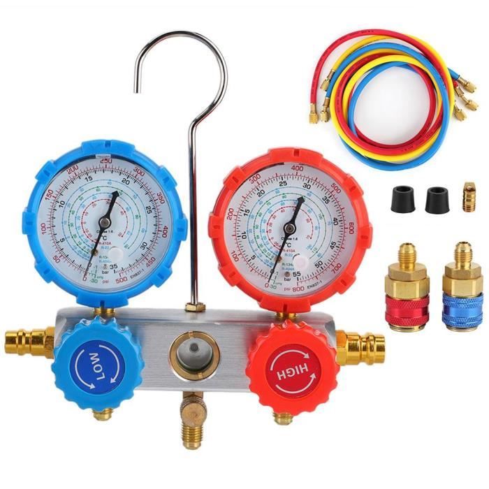 Réfrigérant Manomètre haute - basse Manifold Diagnostic Diagnostic Set ...