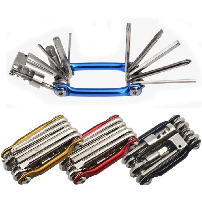 Outil - 11-En-1 Réparation Vélo Pliant Portable Multifonctions Mini ...