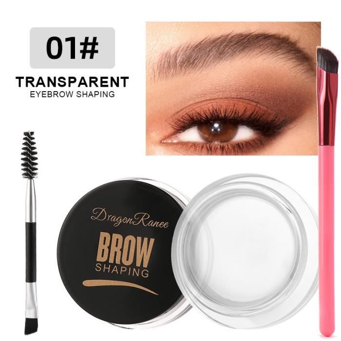 Dragon Ranee Tondeuse à sourcils 3D avec brosse, gel fixateur, longue ...