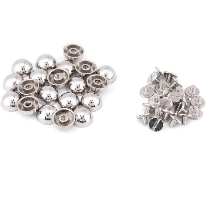 20Pcs Rivets Goujons, Vis Rivets Champignon Boutons En Forme De Dôme ...