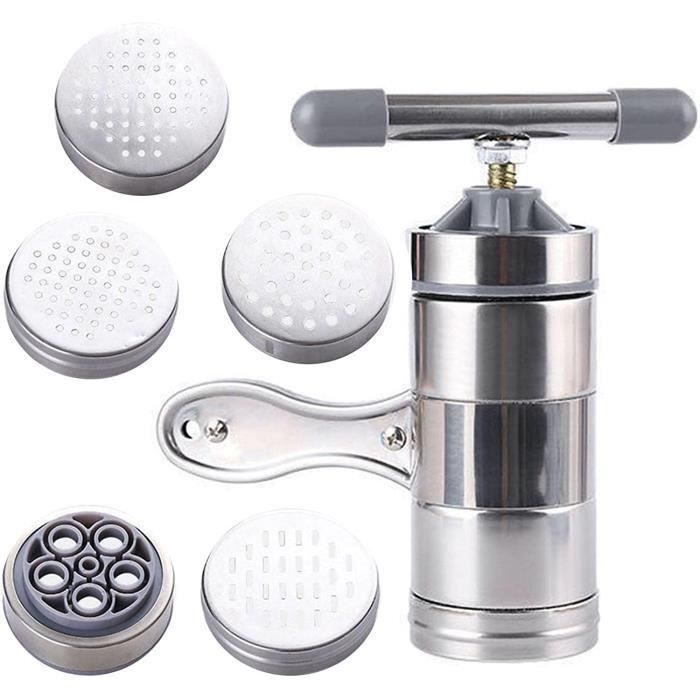 Machine à pâtes Manuelle - Presse à pâte Manuelle avec 5 moules,Machine ...