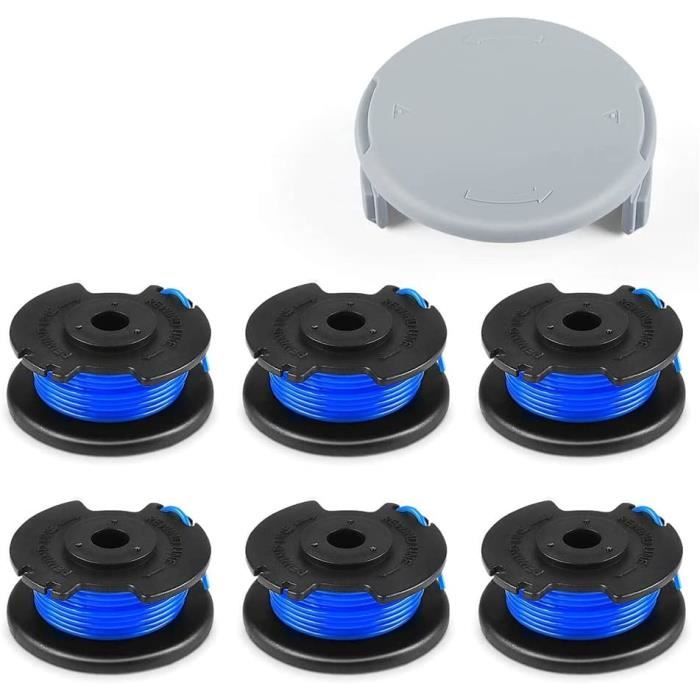 Lot de 6 bobines de fil de rechange pour débroussailleuse AC14RL3A, 6 bobines et lignes avec ...