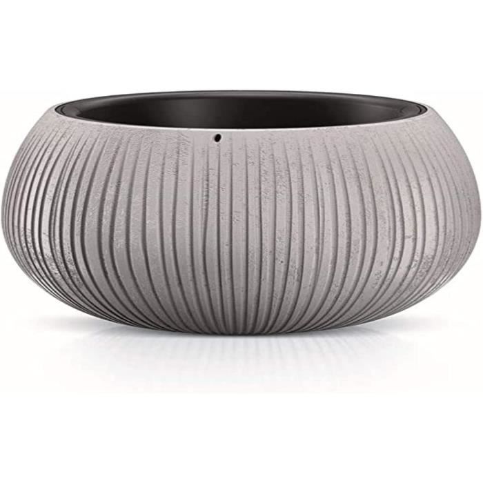 Beton Bowl Pot De Fleurs En Béton Design 2 En 1 Avec Pot En Plastique ...