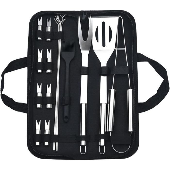 Ustensiles Barbecue, Kit Barbecue Accessoire, Acier Inoxydable Outil De ...