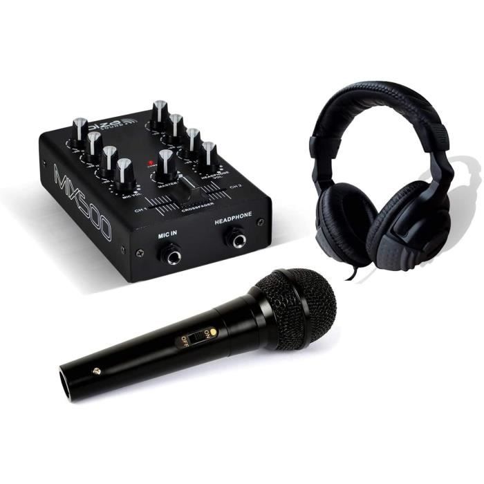 Tables de mixage Pack Dj Sono Table de mixage MIX500 + Casque audio ...