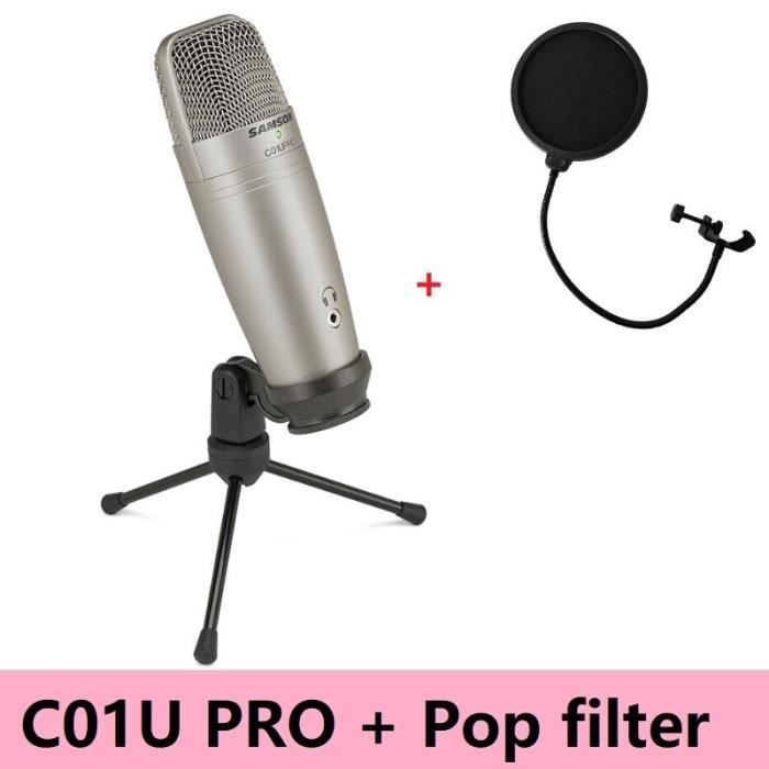 Microphone,Samson C01u Pro – Microphone de Studio Hypercardiod à ...