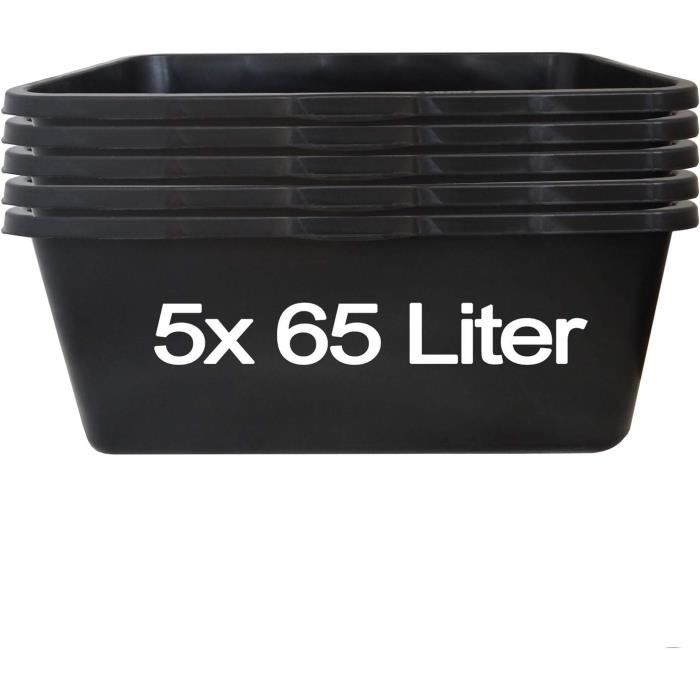 5 Pièces Bac À Mortier Bac À Ciment Caisse À Mortier 65 L[u2204 ...