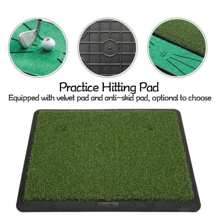 Dilwe Tapis de Frappe Velvet Gol f Tapis d'Entraînement Portable ...