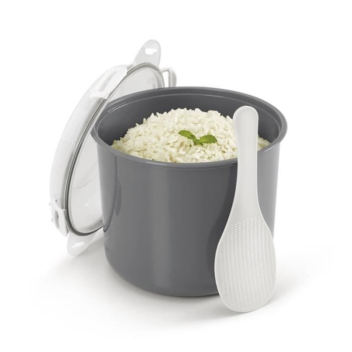 Cuiseur à riz - Metaltex - Modèle Micro-ondes - 2.2L - Gris - Cuisson rapide - Cdiscount ...