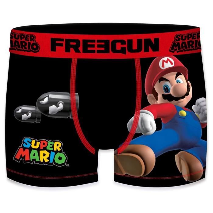 Boxer Homme Super Mario Bros 3 - FREEGUN - Lot de 6 boxers - Microfibre ...