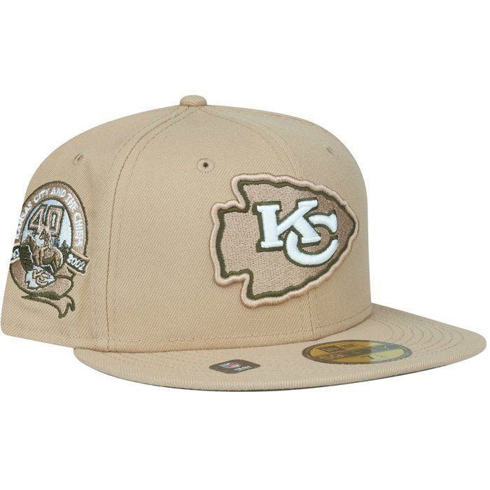 New Era 59Fifty Fitted Cap ANNIVERSARY NFL Teams beige rifle Kansas ...