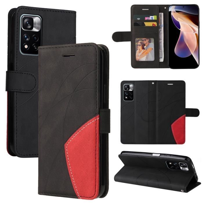 Cuir Housse Étui Splice pour Xiaomi Redmi Note 11 Pro 6.67" Haut de ...