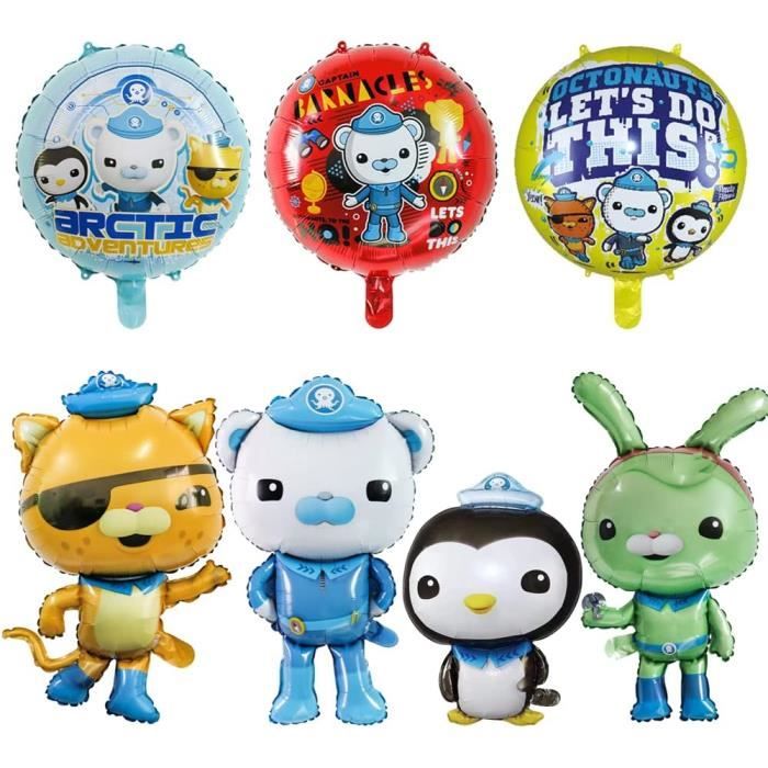 Ballon Anniversaire Enfants, 7 Pièces Aluminium Ballon, 4 Géant Ballons ...