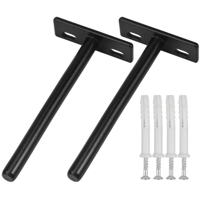Lot de 2 Équerre Étagère Invisible, Support Etagere Murale Rétro ...