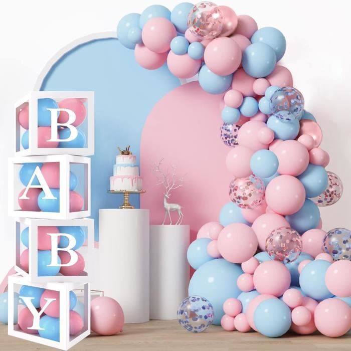 Ballon Gender Reveal Party Decoration, Arche Ballon Avec Ballon Bleu Et ...