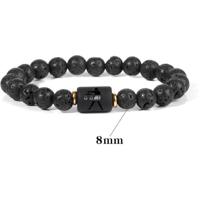 Bracelet Élastique Zodiac Bracelet Homme En Pierre Naturelle[u5510 ...