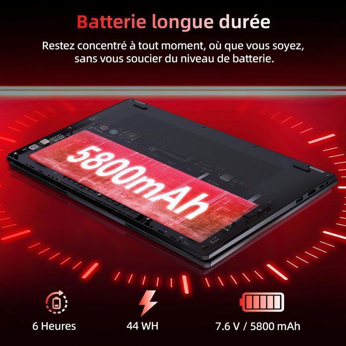 PC Portable-15.6''FHD-Écran tactile 360°Flip-AMD Ryzen5 7430U(jusqu'à 4 ...