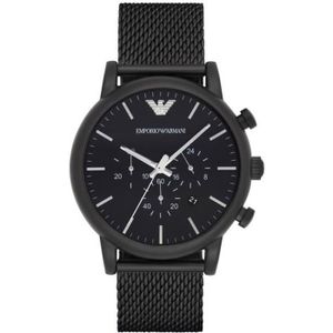 Emporio armani black watch price store
