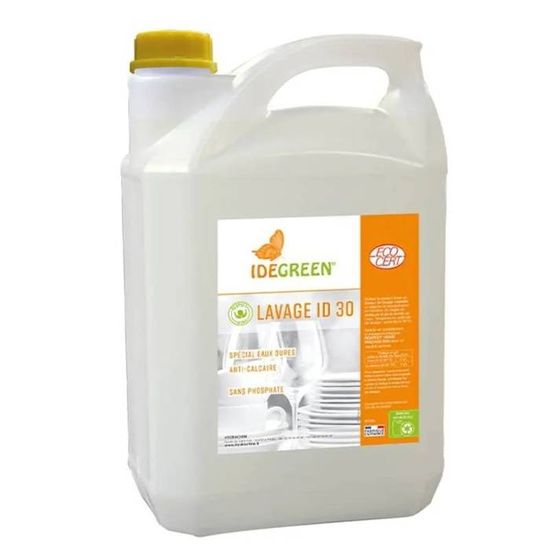 IDEGREEN - Détergent liquide vaisselle lavage machine ID 30 - 5L - Cdiscount Electroménager