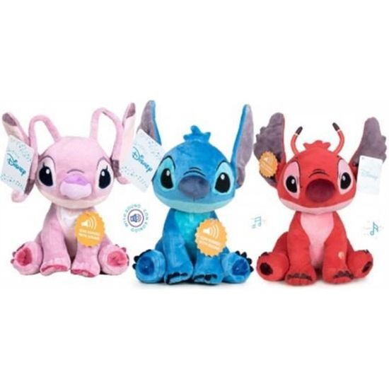 Peluche stitch leroy et angel avec son lot de 3 - Cdiscount Jeux - Jouets