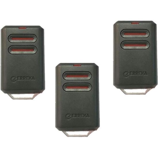Lot de 3 télécommandes de garage Erreka Luna authentiques, 2 canaux ...