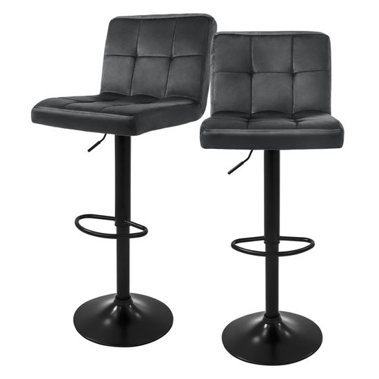 Lot de 2 tabourets de bar Réglable en hauteur Tabouret de bar en ...