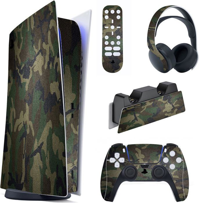 Kit De Autocollants Skin Decal Pour Ps5 Sticker Vinyle Pour Ps5 Console ...