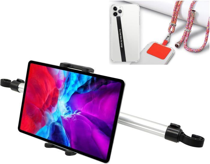 GIRAFUS Support Tablette Appui-tête Voiture 4-13 Pouces +!!Ruban Chaîne ...