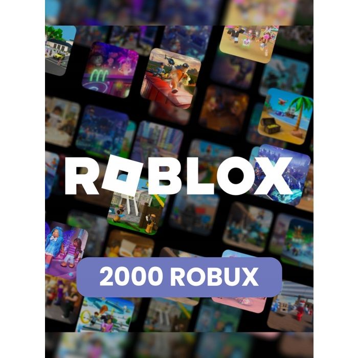 Roblox Gift Card 2000 Robux (PC) – Clé GLOBAL – Livraison instantanée ...
