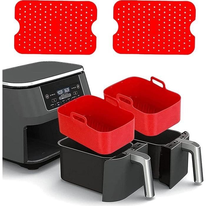 Air Fryer Silicone Pot, Reutilisable, Plateau en silicone pour friteuse ...