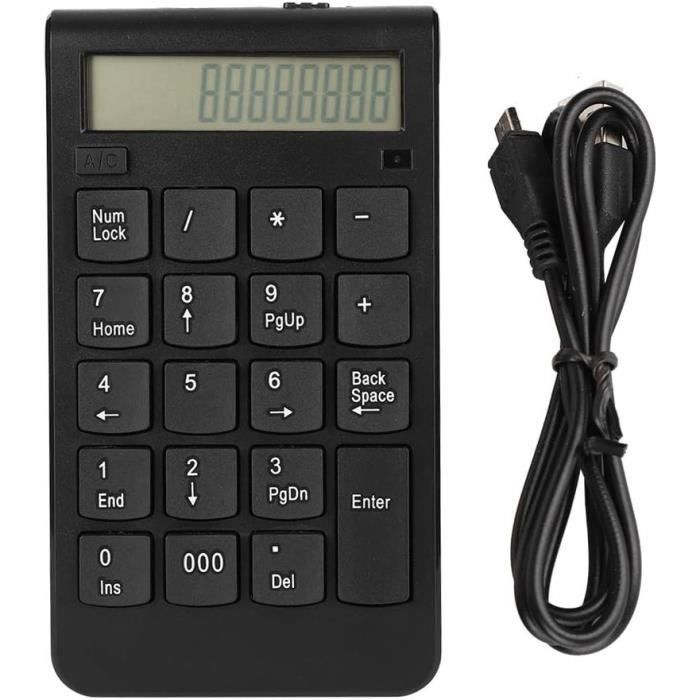 Pavé Numérique Sans Fil 19 Touches Clavier Usb 2. Clavier Numérique 4G ...