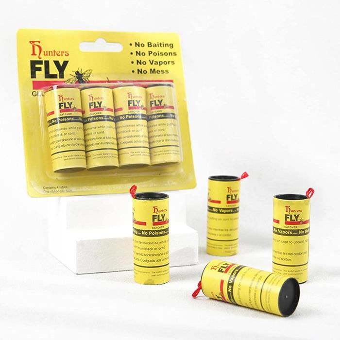 Attrape Mouche Papier, 20 Rouleaux de Mouche Rouleaux de Papier, Collant en Papier, Bandes de ...