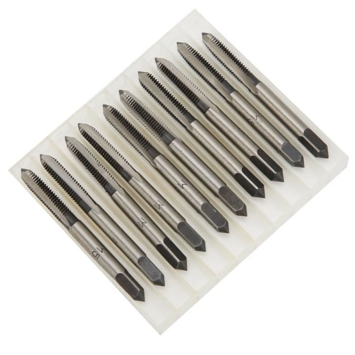 ZJCHAO Perceuse à taraud en acier au carbone Perceuse de taraud à filetage manuel cannelure ...